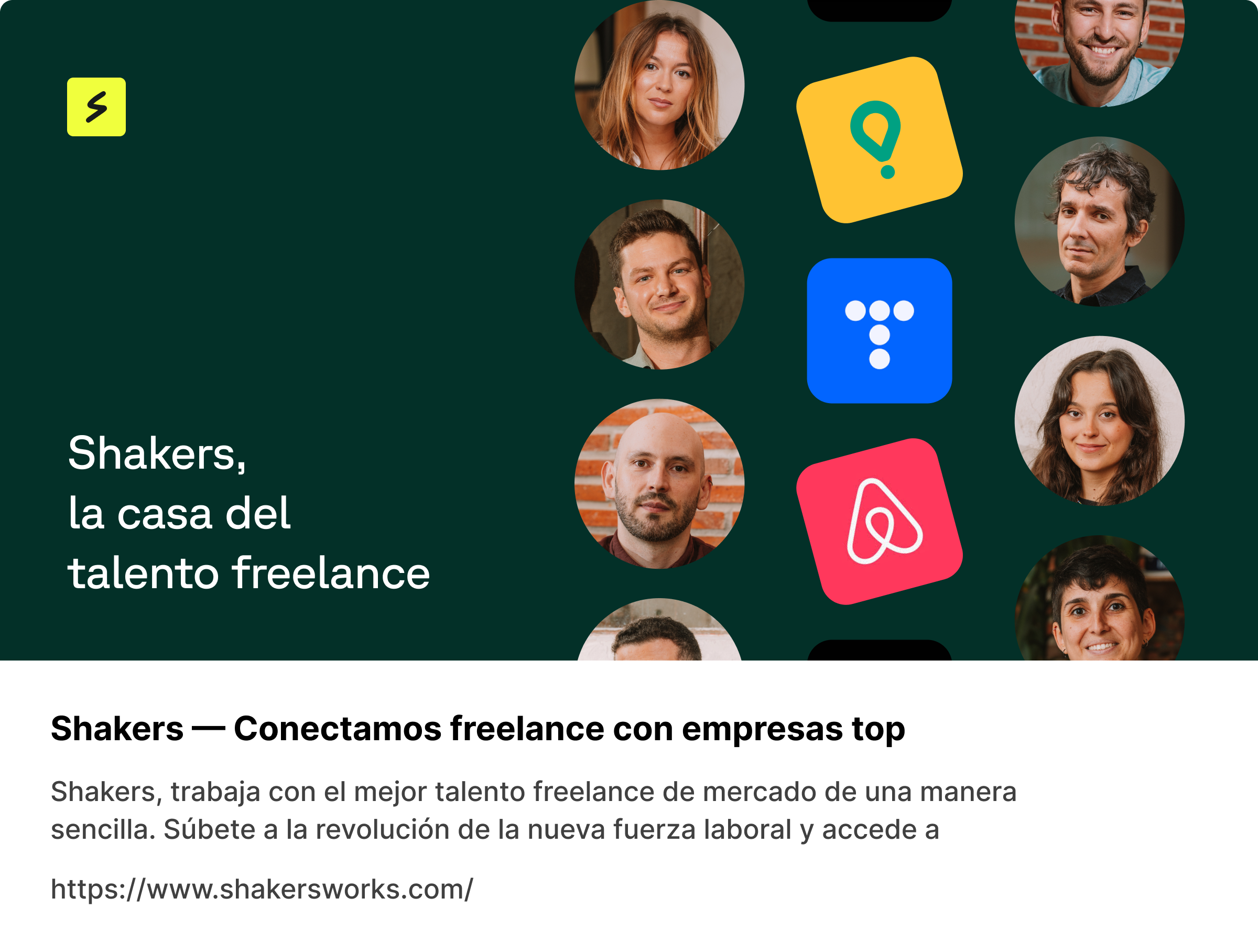 Shakers, Trabajo Freelance Online en los proyectos más retadores